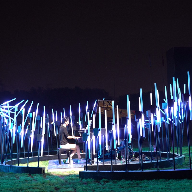 Rotation 3D DMX 1m 1.2m 1.5m led tube - July Lighting